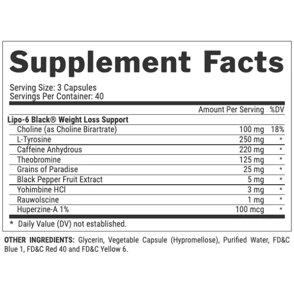 Lipo 6 Black 120 Caps - Nutrex Research - Envia Suplementos | La mejor ...
